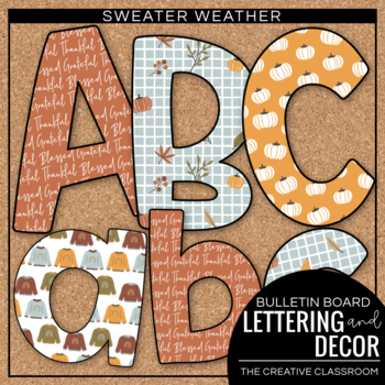 Fall Bulletin Board Lettering and Borders - The Creative Classroom