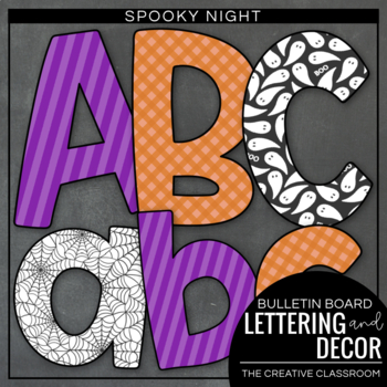 Halloween Bulletin Board Lettering and Borders - The Creative Classroom