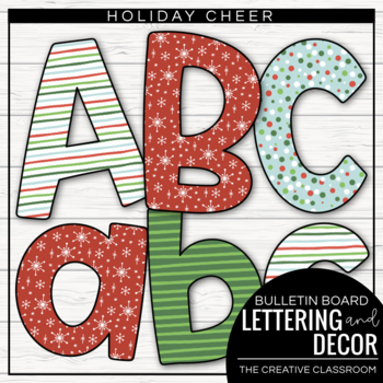 Christmas Bulletin Board Lettering and Borders - The Creative Classroom